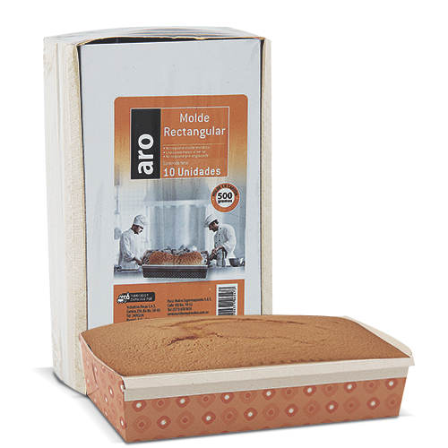 Molde ARO Rectangular 500G X10U