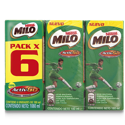 Bebida Lactea Milo Caja 180Mlx6U