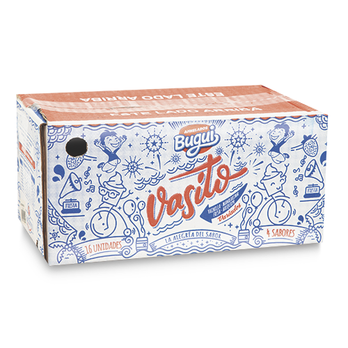 Helado Bugui Surtido Vasito 50Gx16U
