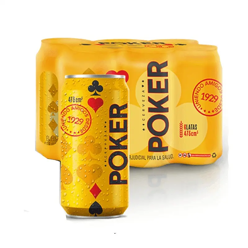 CERVEZA POKER LATA 473MLX6U