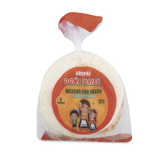 AREPA DONA PAISA RELLENA DE QUESO 400G